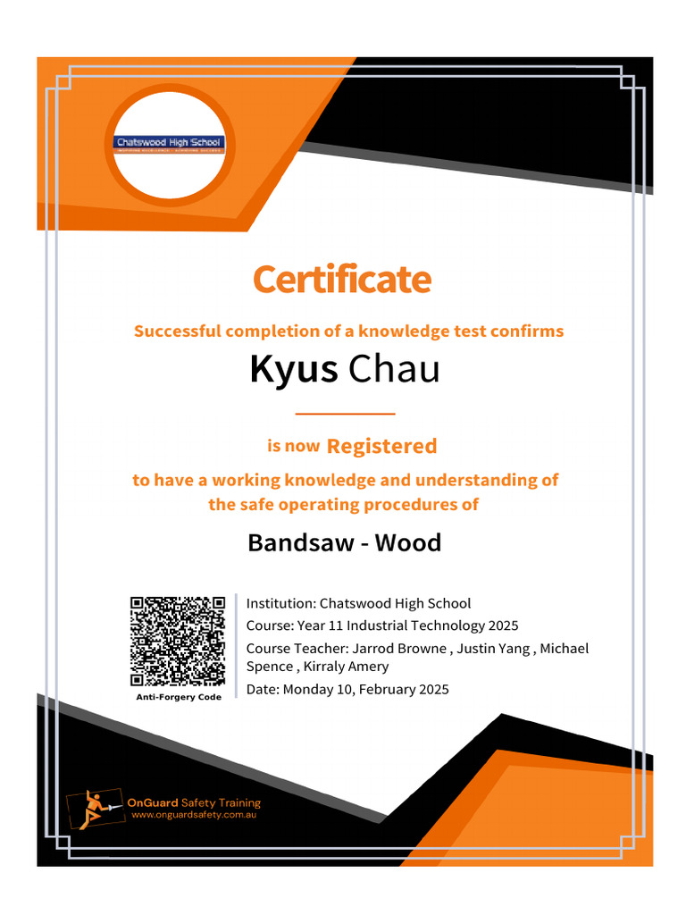 Knowledge Certificate | PDF