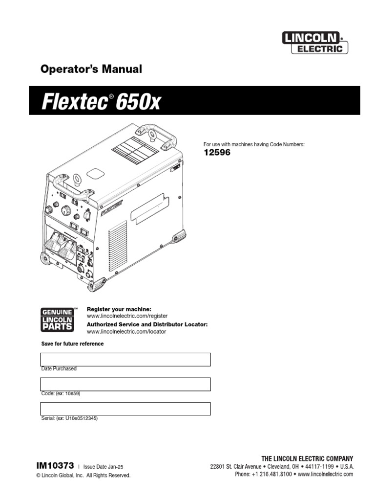 Flextec 650x IM | PDF | Welding | Construction