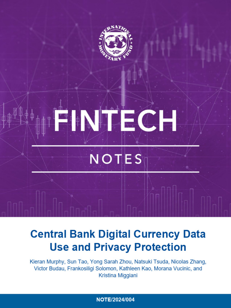 9. FMI - CBDC Data use and Privacy Protection | PDF | Payments ...