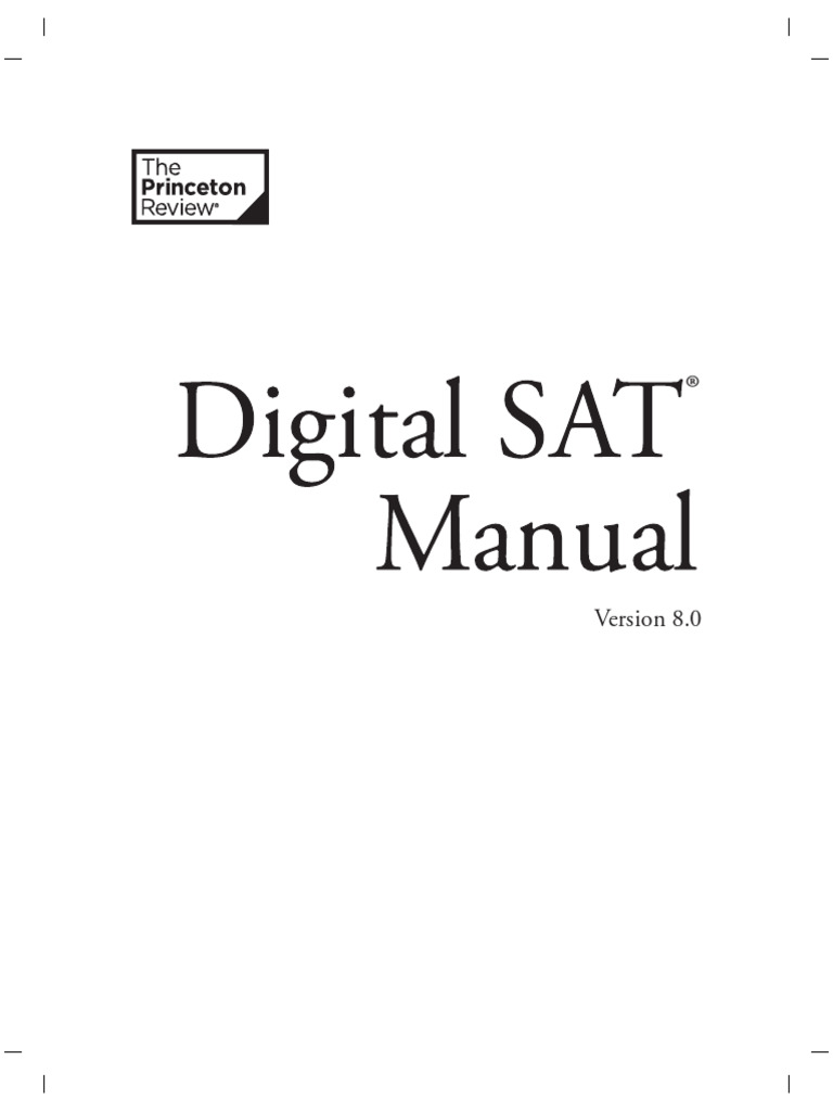DSAT Math Manual 8.0 | PDF | Mathematics | Multiple Choice