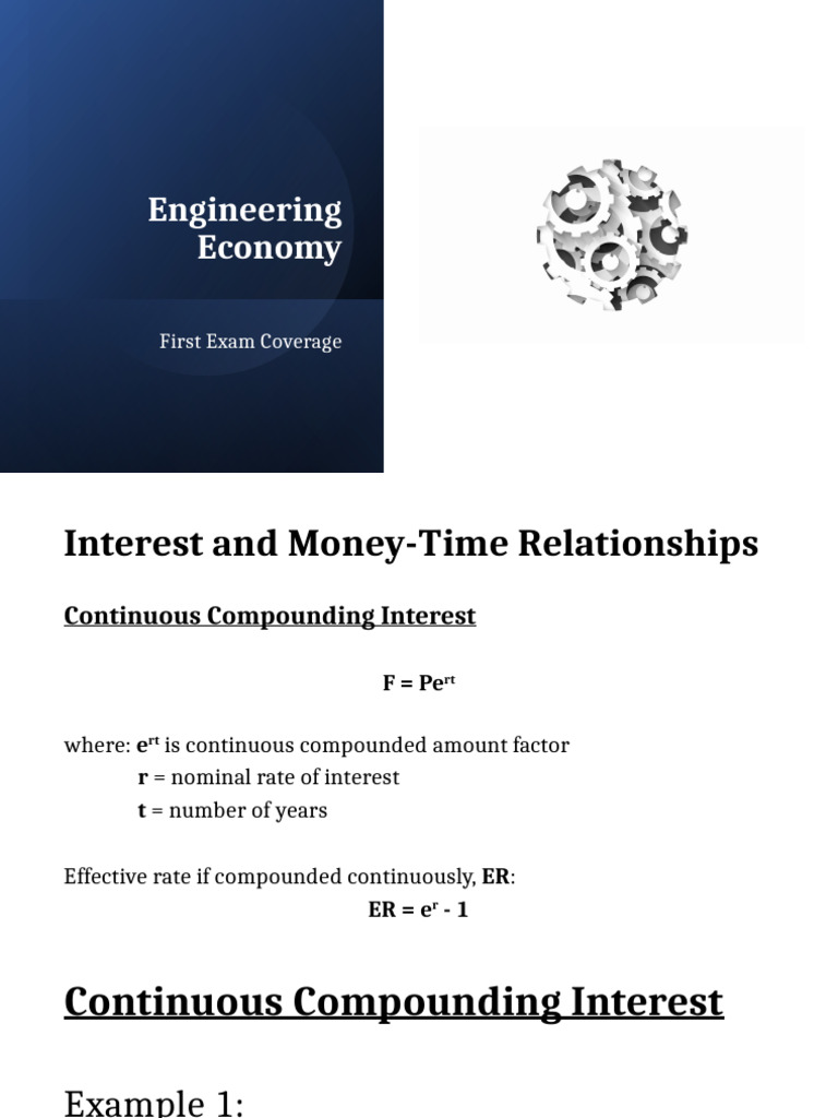 4. Continuous Compounding | PDF