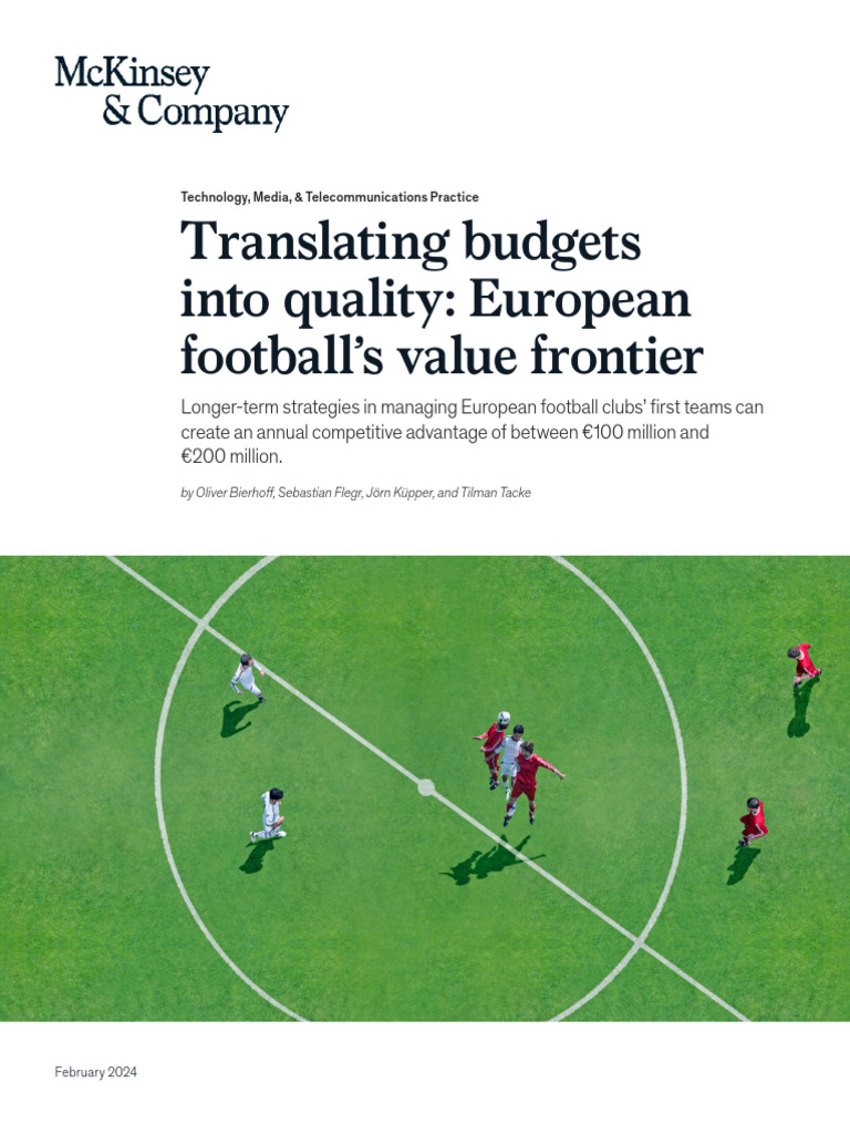 Translating Budgets Into Quality European Footballs Value Frontier ...