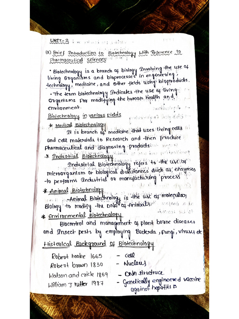 Unit - 1 Bio | PDF