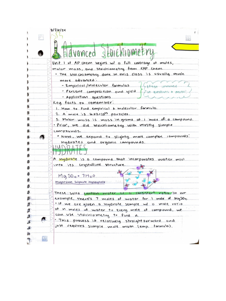 advanced stoichiometry | PDF