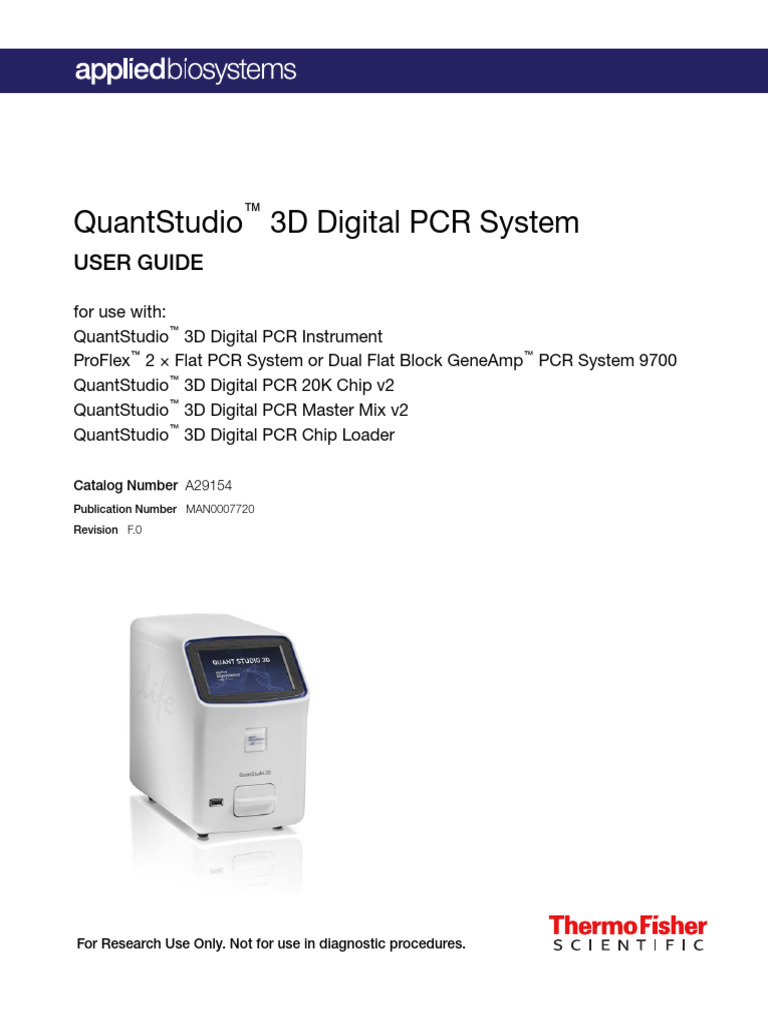 QuantStudio™ 3D Digital PCR System | PDF | Polymerase Chain Reaction ...
