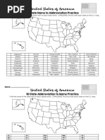 USA States Abbreviations Guide | PDF