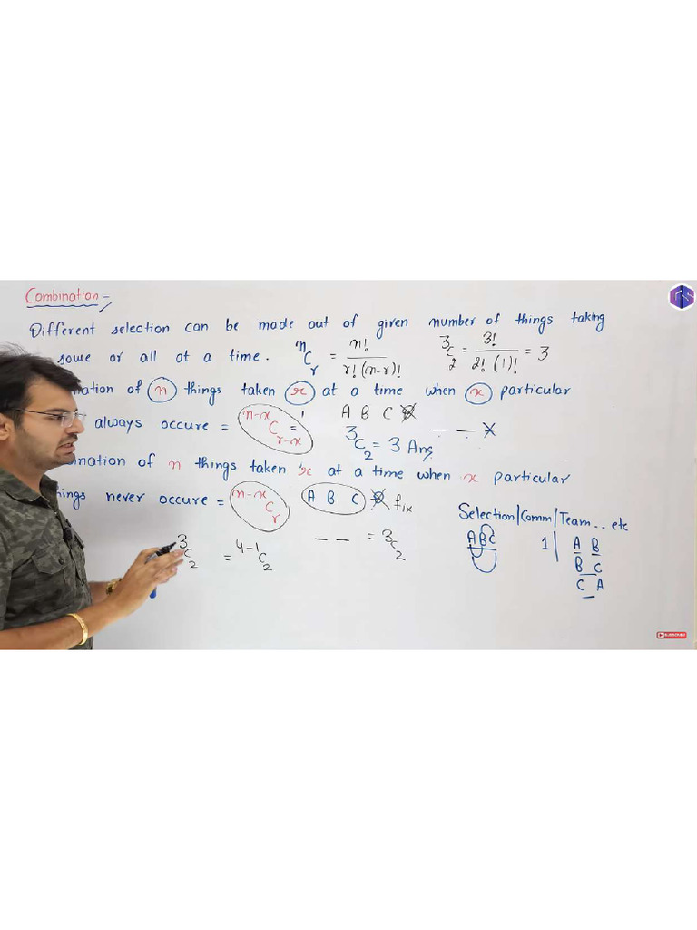 Lecture - 6 - Img - (Basic Combination and Restricted Combination) | PDF