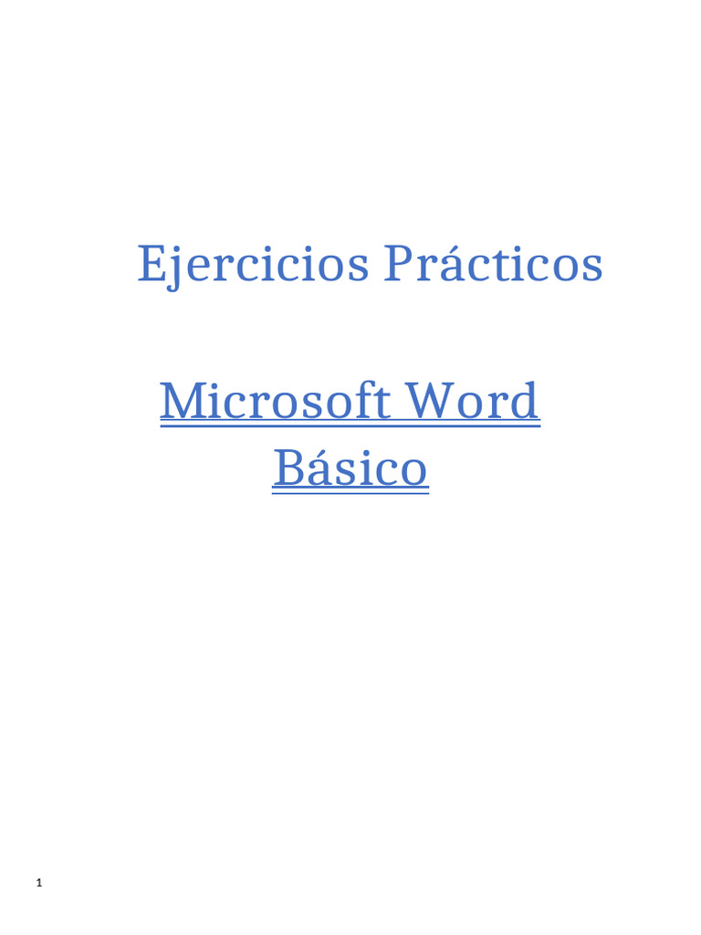 1.microsoft Word Basico 2010 | PDF | Microsoft Word