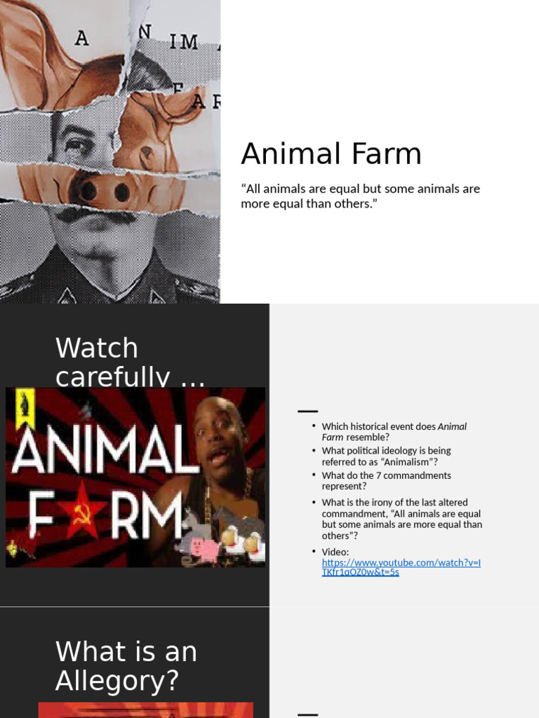 Animal Farm Lesson 1 | PDF | Joseph Stalin | Russian Revolution