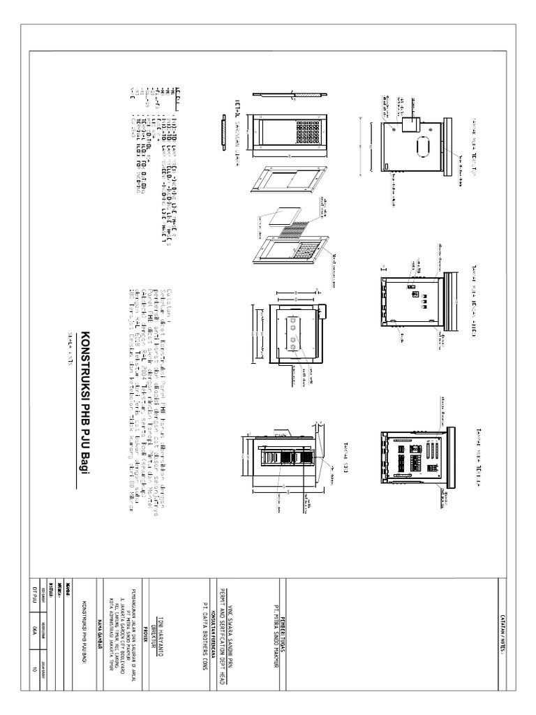 03. Detail Pju - Msm Rev2 6.Panel Induk (1) | PDF