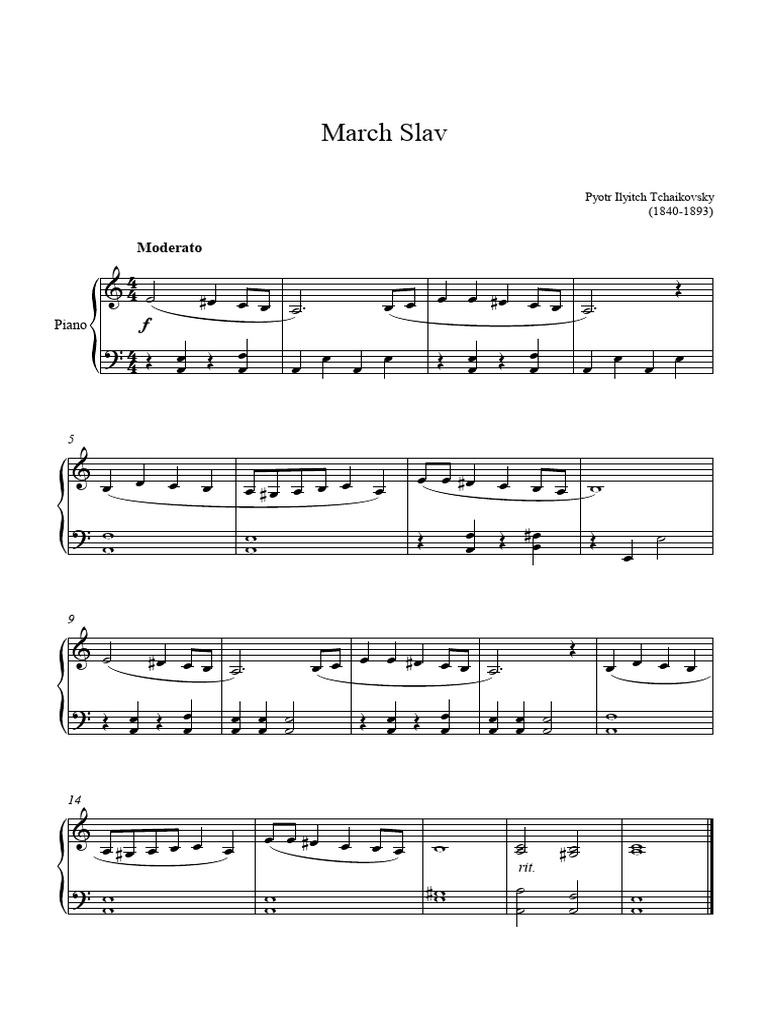 Tchaikovsky - March Slav | PDF