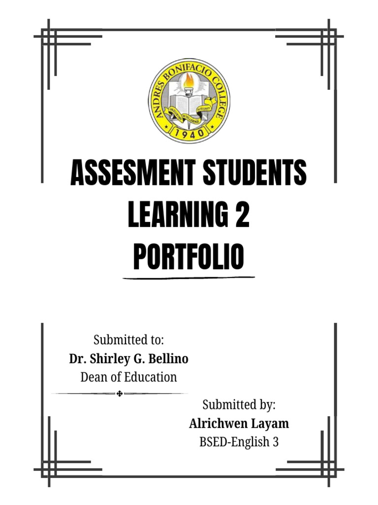 Portfolio Assessment Reflection | PDF | Educational Assessment | Verb