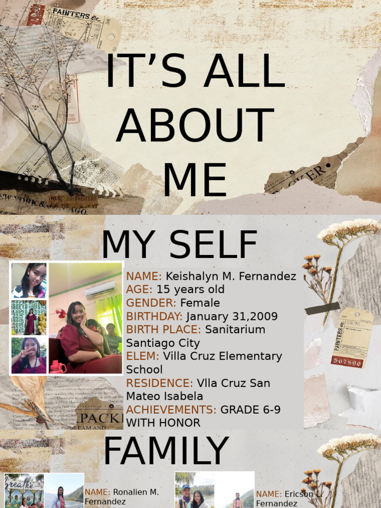 Fernandez KeishalynABOUT MY SELF | PDF