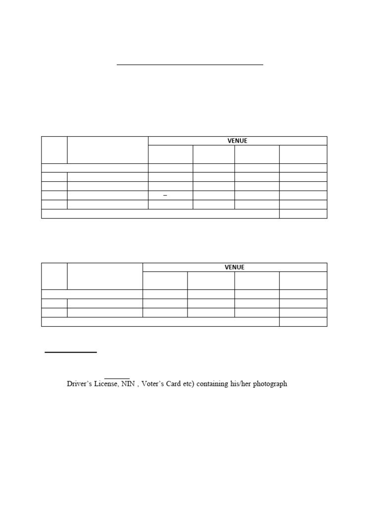 TRCN Schedule | PDF