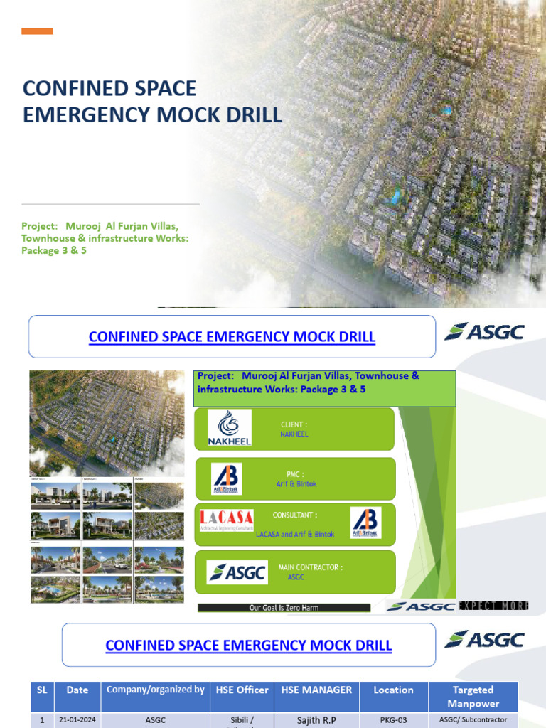Confined Space Resque Drill 21-1-2024 | PDF | Emergency Management | Safety
