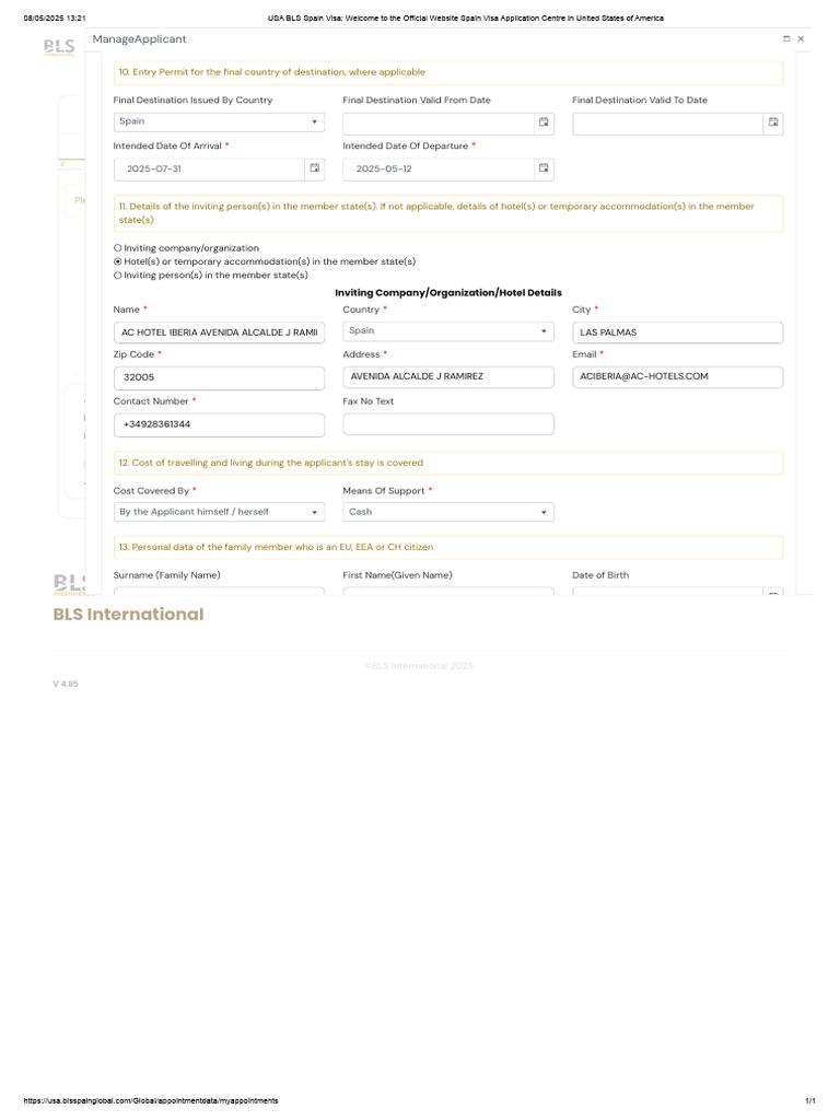 USA BLS Spain Visa - Welcome To The Official Website Spain Visa Application Centre in United ...