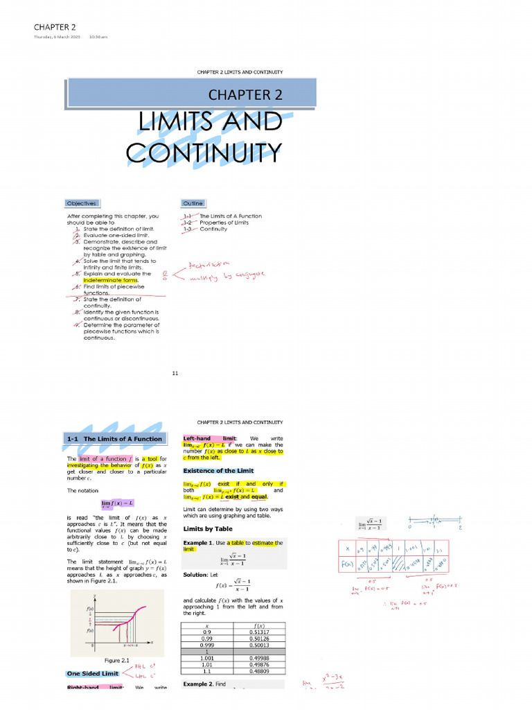 Chapter 2 Limits and Continuity Conteng2 | PDF