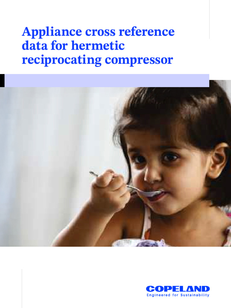 Data Sheet - Appliance Cross Reference Data For Hermetic Reciprocating ...