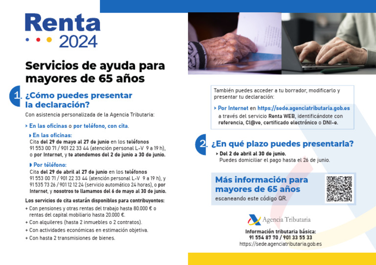 Asistencia Tributaria para Mayores de 65 | PDF