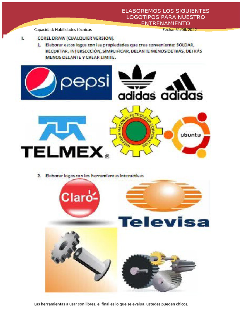 Practica Logotipos Parte 1 | PDF