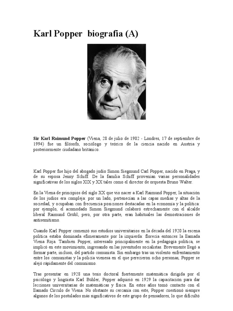 Karl Popper | PDF | Karl Popper | Paradigma