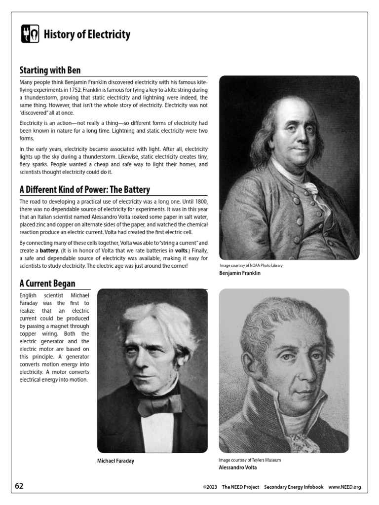 History of Electricity Infobook Info | PDF | Voltage | Electricity