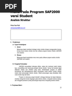 Modul Pengenalan Basic Software Sap 2000 (Shafa) | PDF