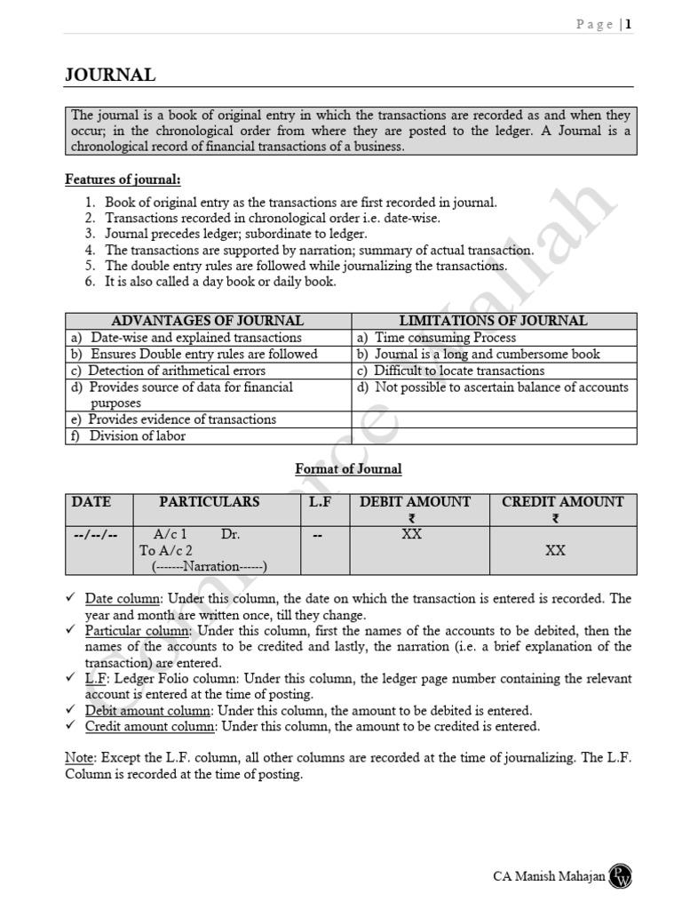 Journal Entry Rules and Examples | PDF | Debits And Credits | Invoice