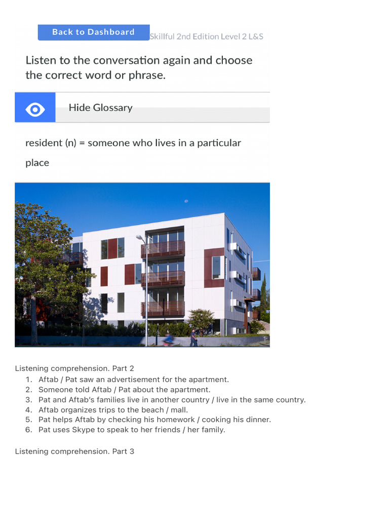 Listening Comprehension. Part 2 | PDF