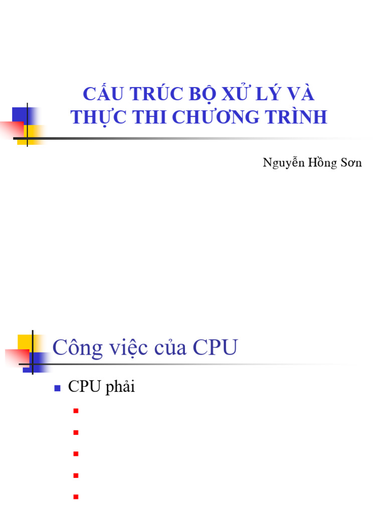 CPU Struct and Execute(5) | PDF