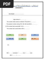 L2 - Numbers Up To 1000 - Home Practice Worksheet | PDF