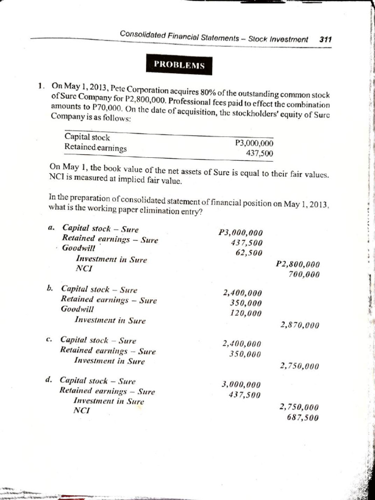 Conso FS Problems and Solutions | PDF