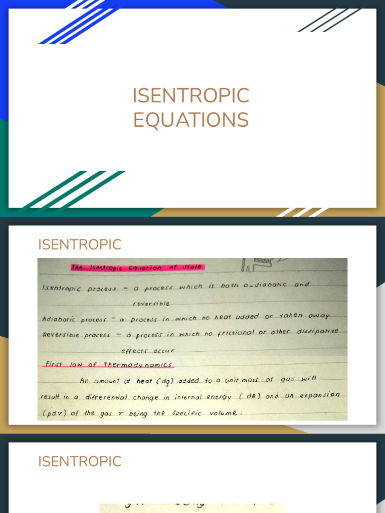 ISENTROPIC | PDF