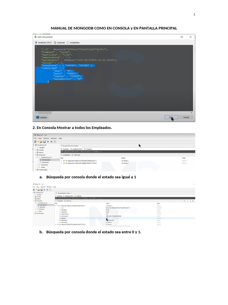 Manual de MongoDB | PDF