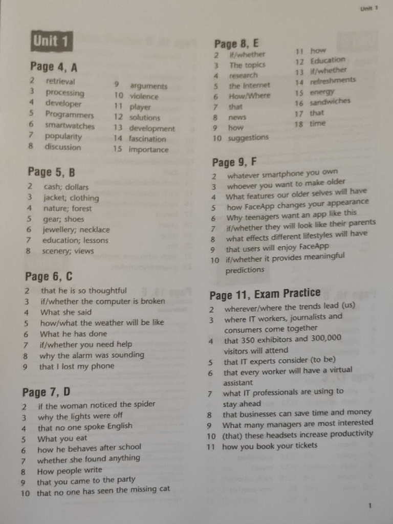 Oxford Success in Grammar Answer Key PDF | PDF