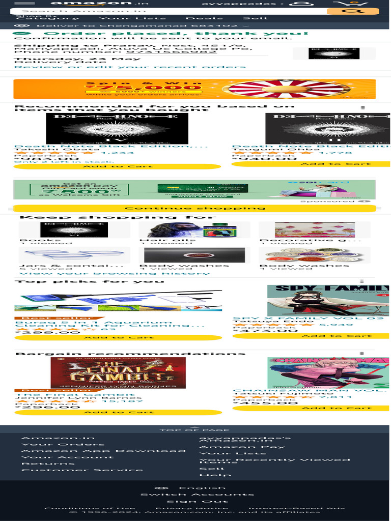 Amazon Thanks You | PDF