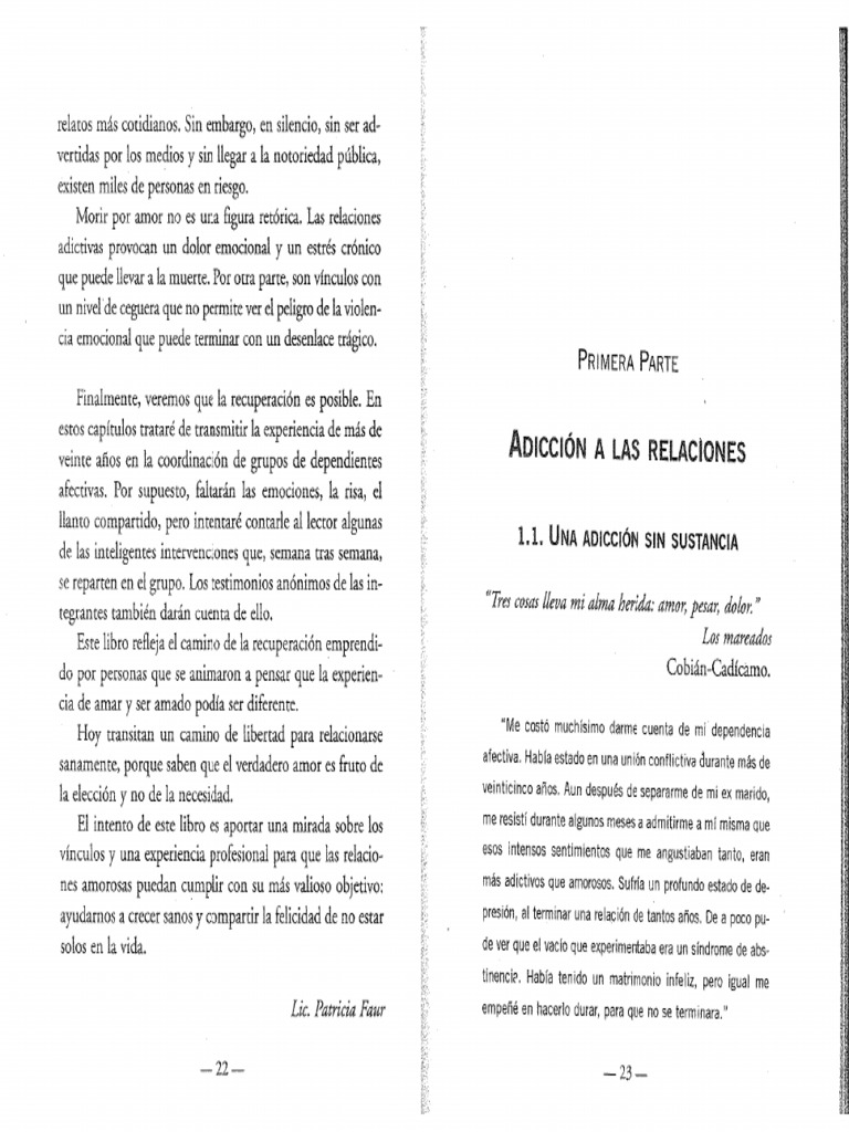 Adiccion A Las Relaciones Faur | PDF