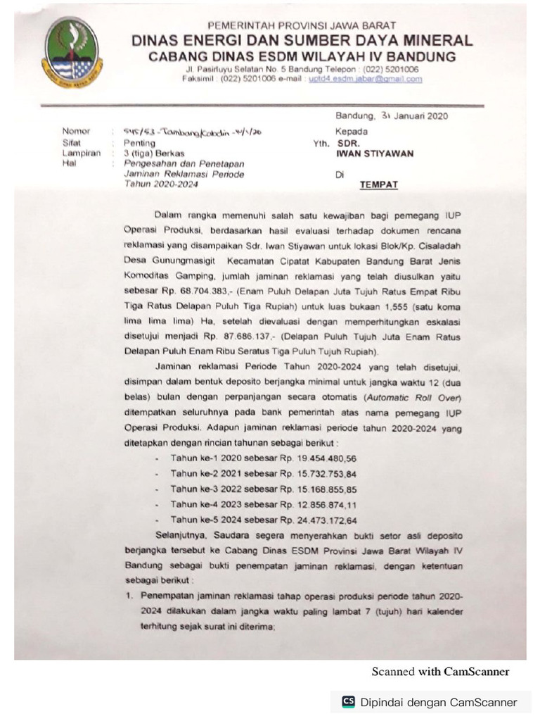 Berkas Ijin PSP | PDF