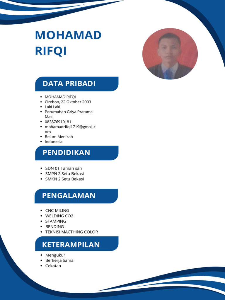 CV.MOHAMAD.RIFQI | PDF