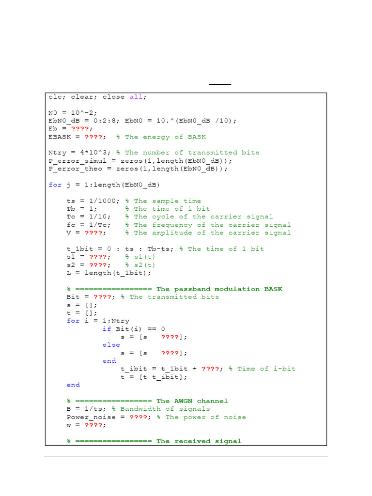 Chapter4 Passband Modulation Pdf Modulation Bandwidth Signal