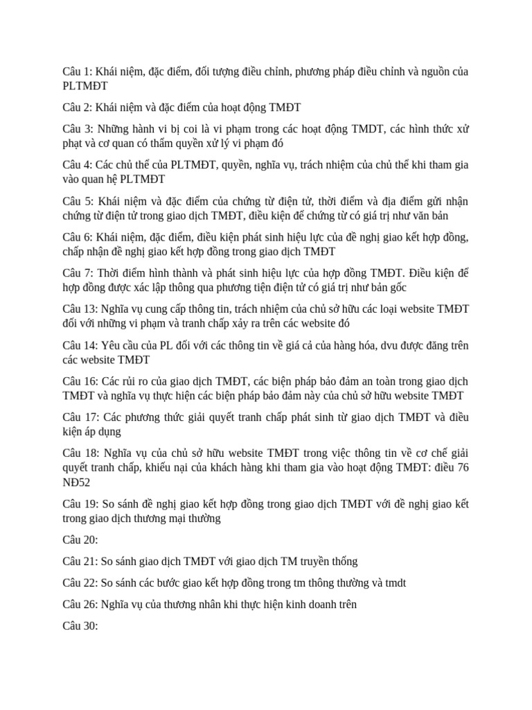 Pháp luật TMDT | PDF