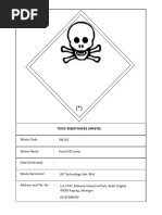 Scheduled Waste Management Guide | PDF | Packaging And Labeling | Waste