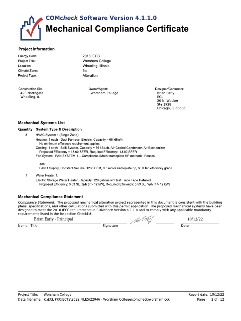 2022-10-12 - Worsham College - COM Check | PDF