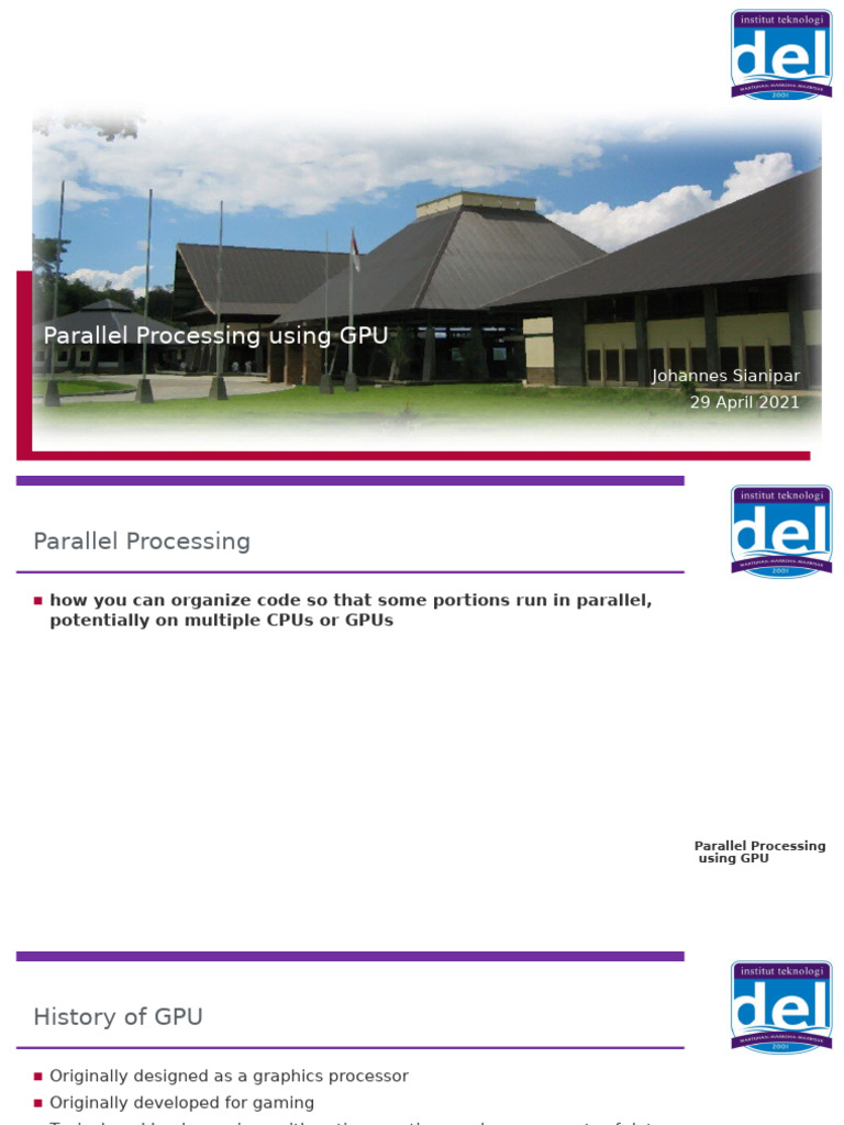 w13s1_MultiprocessingGPU | PDF | Graphics Processing Unit | Central Processing Unit