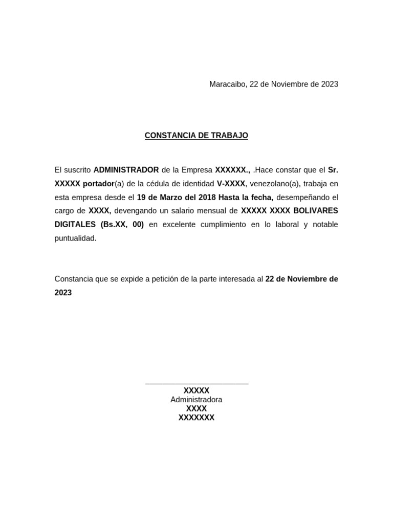 A Quien Pueda Interesar | PDF