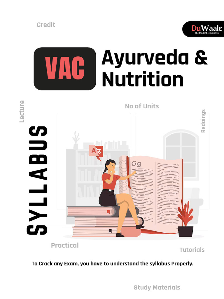 Ayurveda and Nutrition VAC Syllabus | PDF | Ayurveda | Nutrition