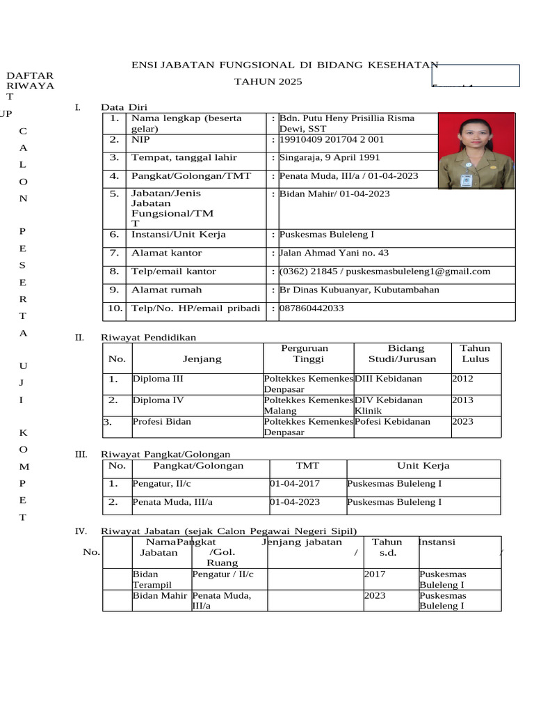 Riwayat Hidup Ukom | PDF