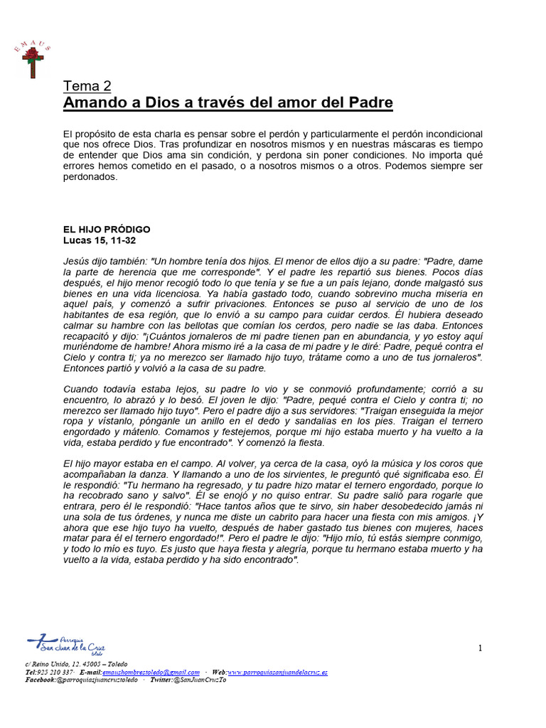 Amando A Dios A Traves Del Padre | PDF | Amor | Dios