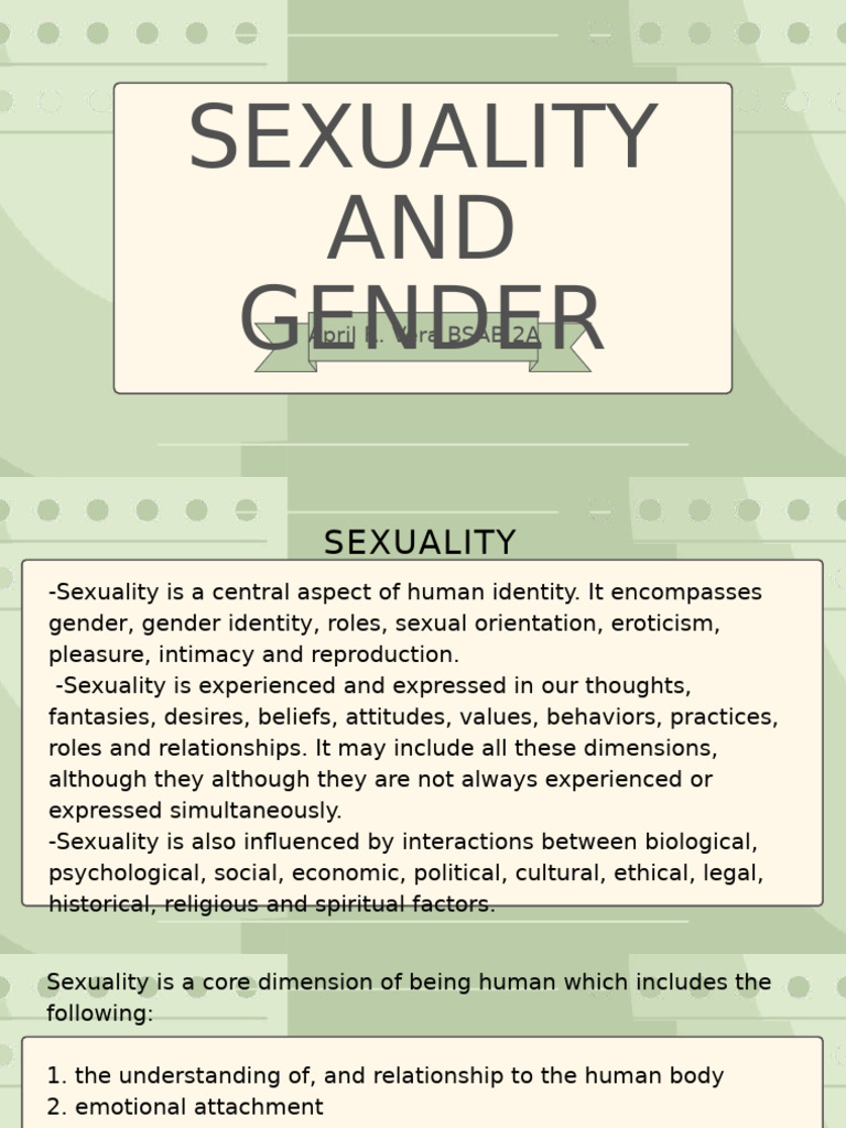 Sexuality and Gender | PDF | Sexual Orientation | Gender