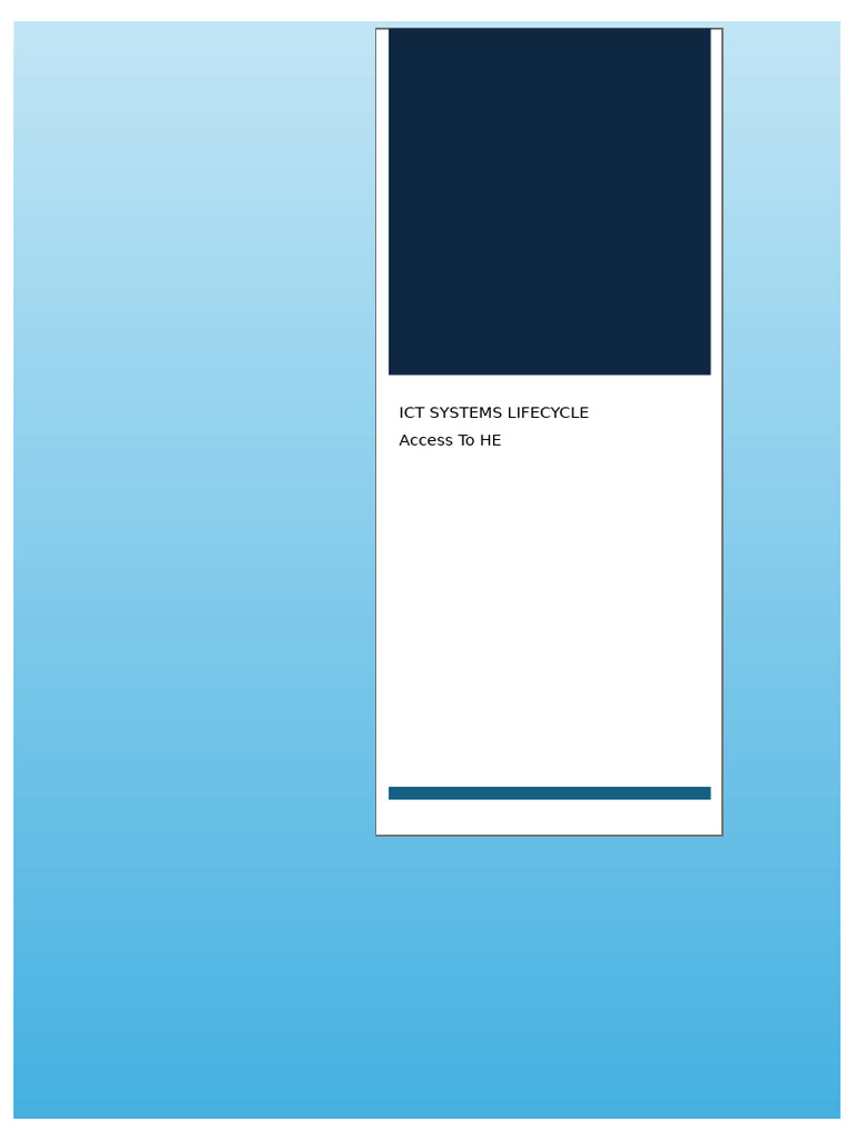ICT Systems Lifecycle | PDF | Point Of Sale | Computer Security